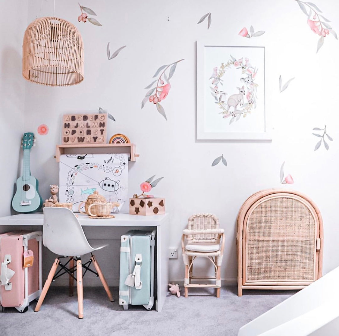 Flowering Gum Tree Wall Stickers - Pink – Sailah Lane